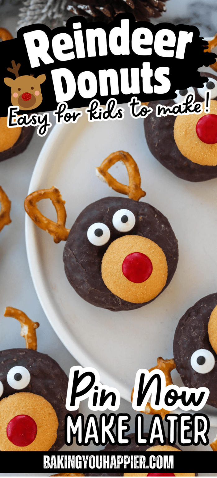 Reindeer Donuts - Baking You Happier