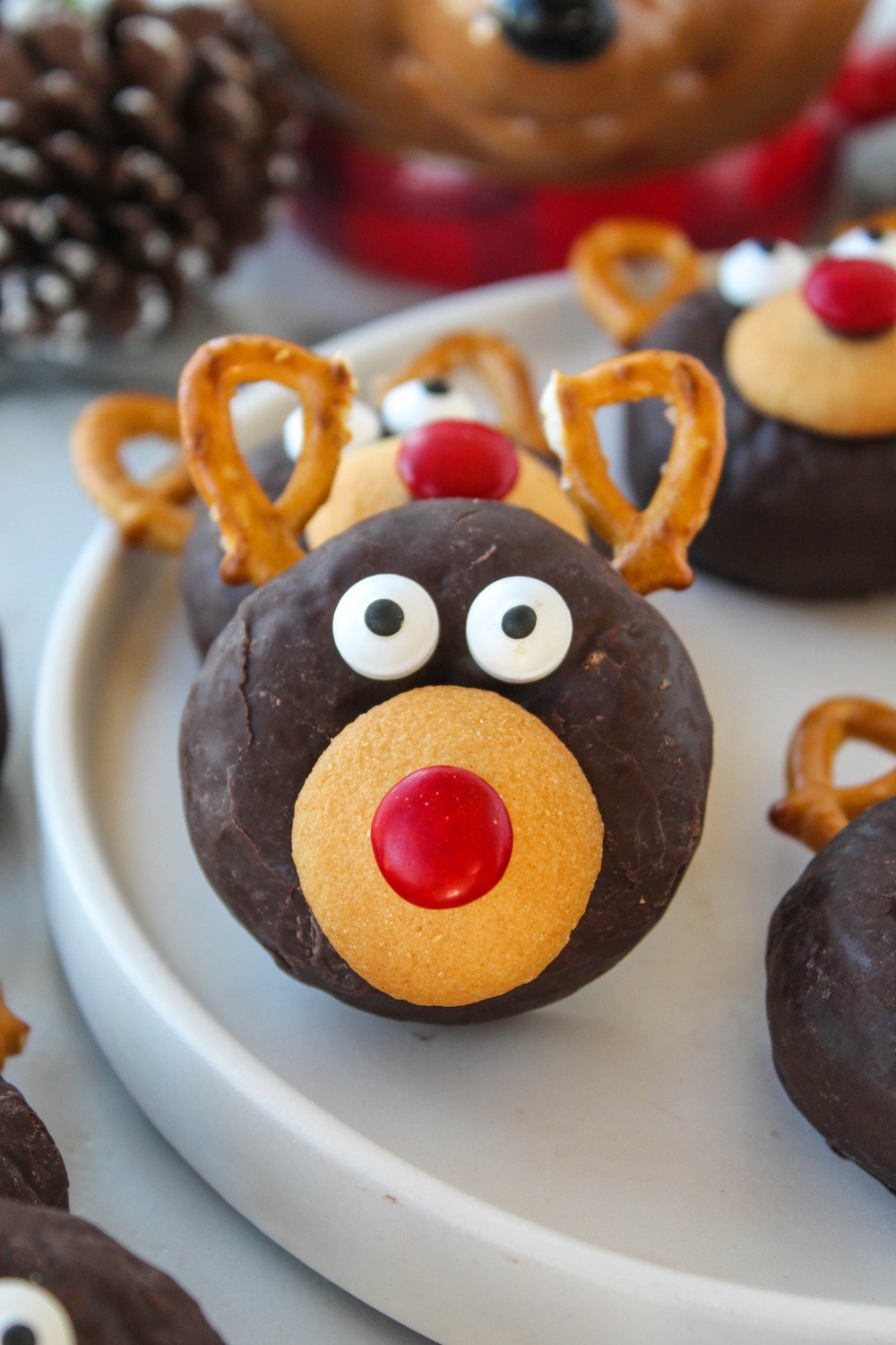 Reindeer Donuts - Baking You Happier