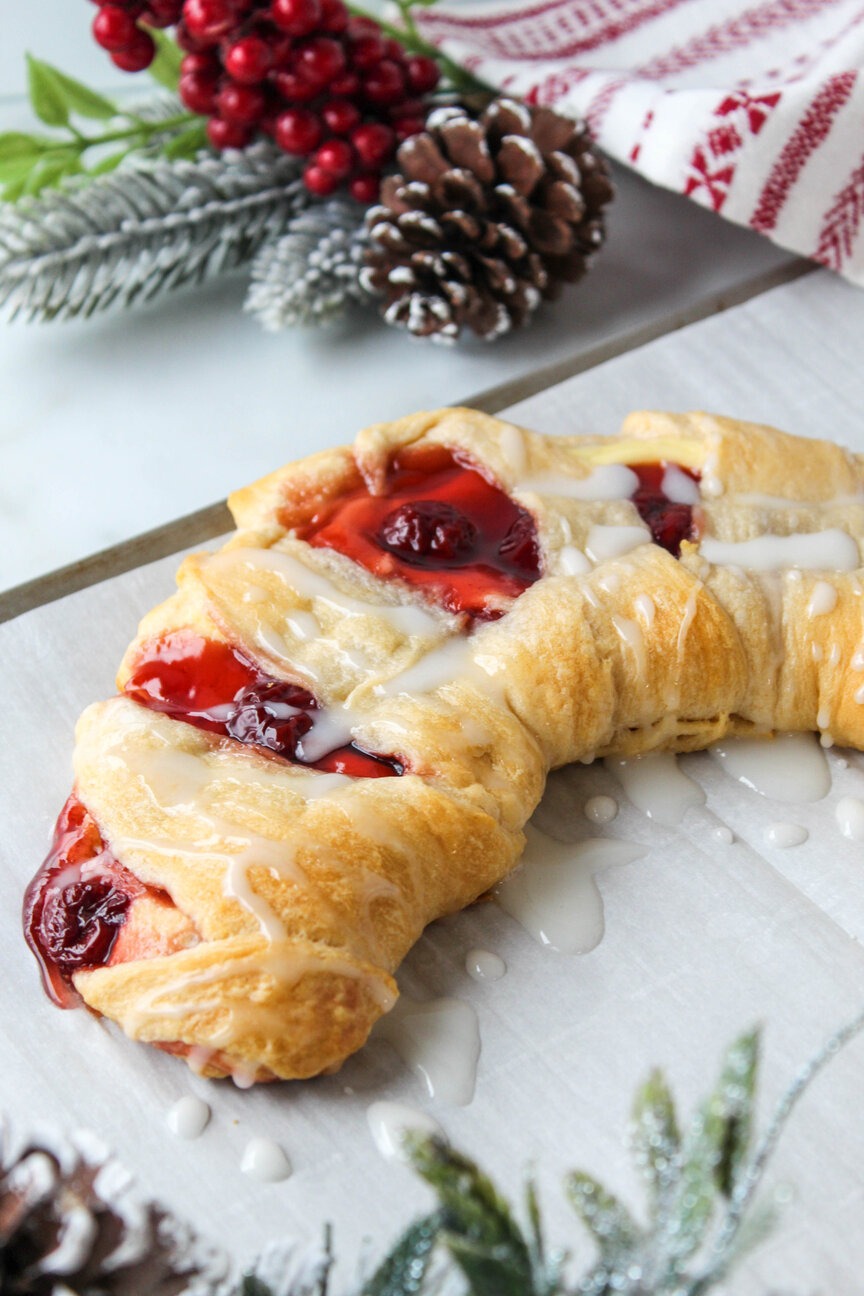 Candy Cane Danish - Baking You Happier