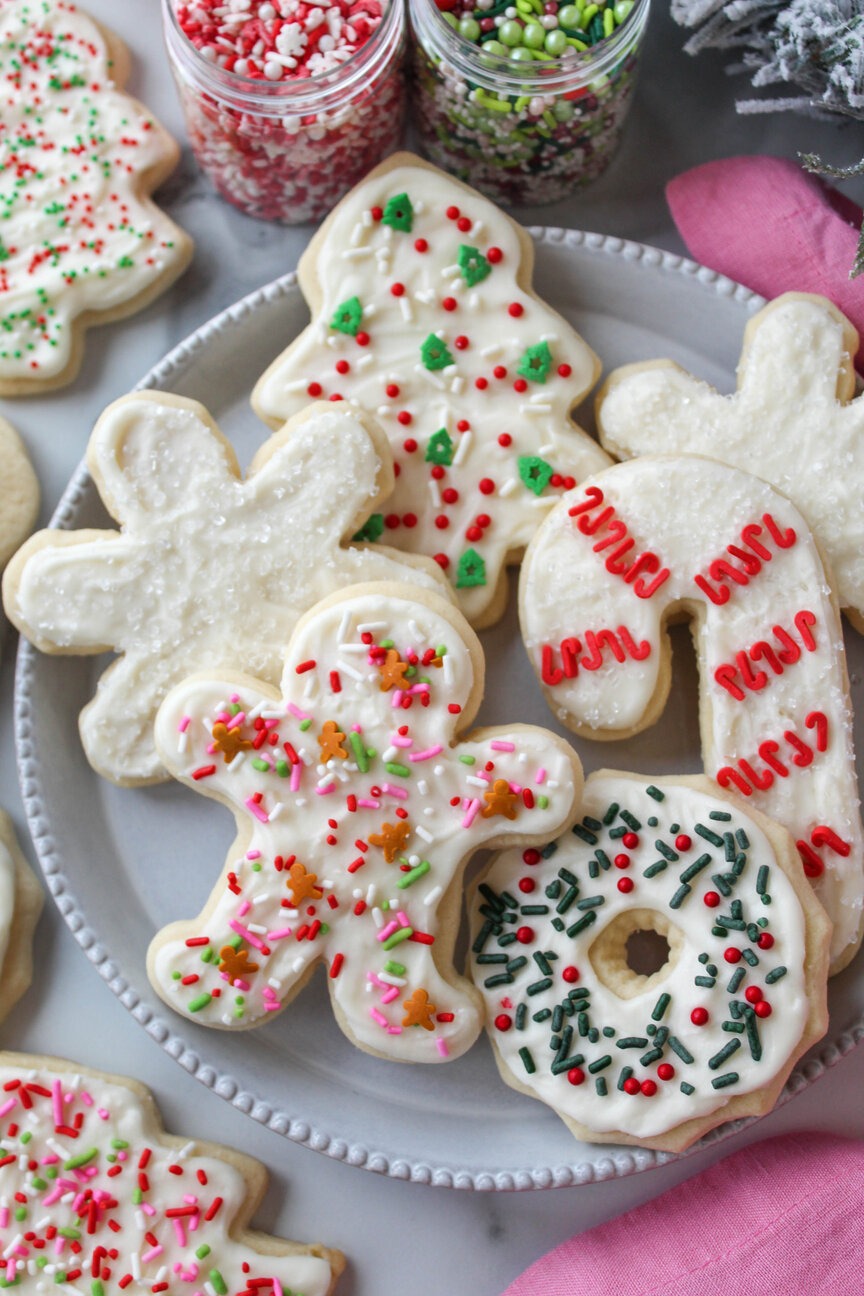 Best Easy Christmas Sugar Cookies - Baking You Happier