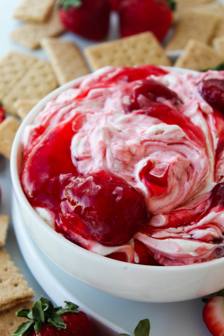 Strawberry Cheesecake Dip | Baking You Happier