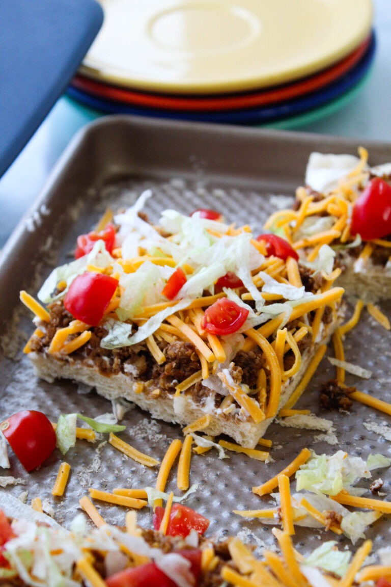 Crescent Roll Taco Pizza | Baking You Happier