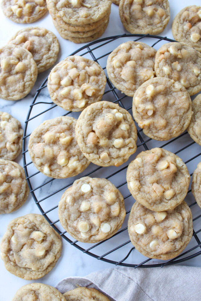 White Chocolate Macadamia Nut Cookies - Baking You Happier