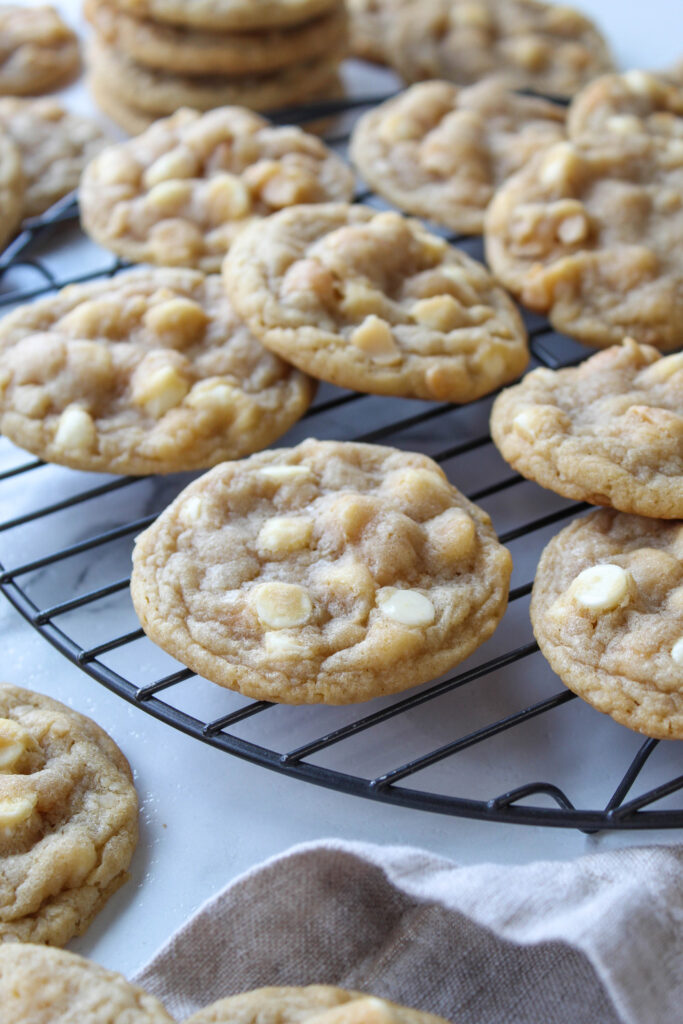 White Chocolate Macadamia Nut Cookies - Baking You Happier