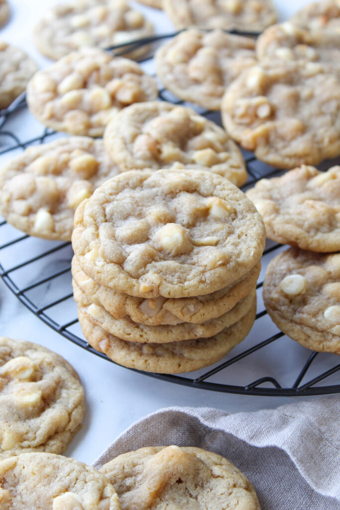 White Chocolate Macadamia Nut Cookies - Baking You Happier